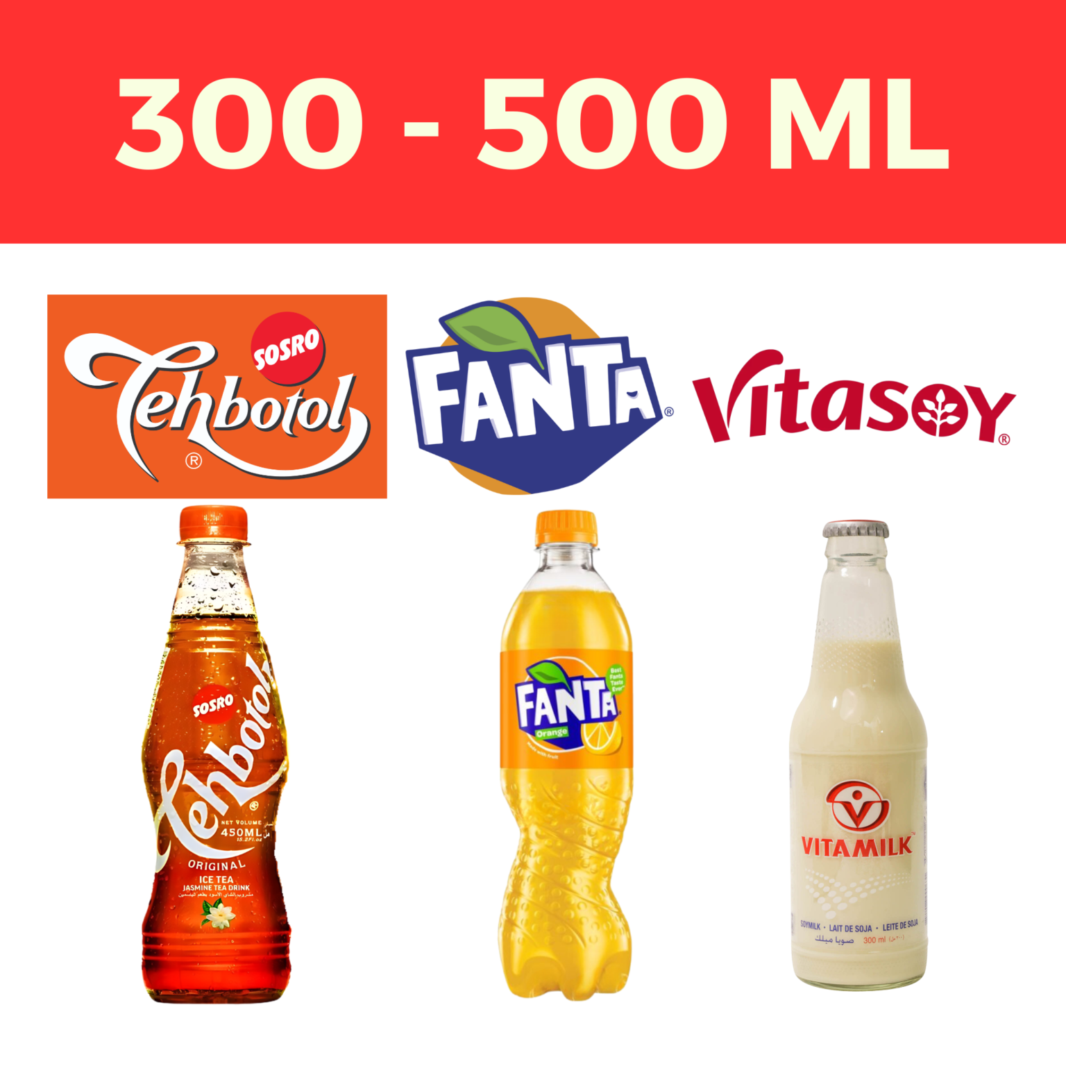 Botol Teh Botol, Fanta, Vita Milk - MINI Group